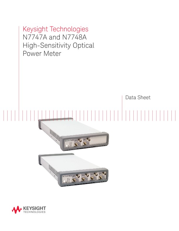 N7747A and N7748A High-Sensitivity Optical Power Meter PDF Asset Page ...