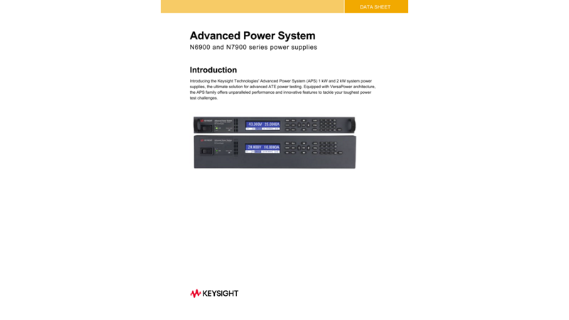 N7900 Series Advanced Power Supplies | Keysight