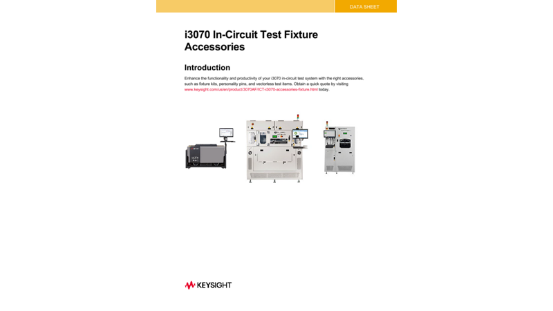 ICT i3070 Accessories : Fixture | Keysight
