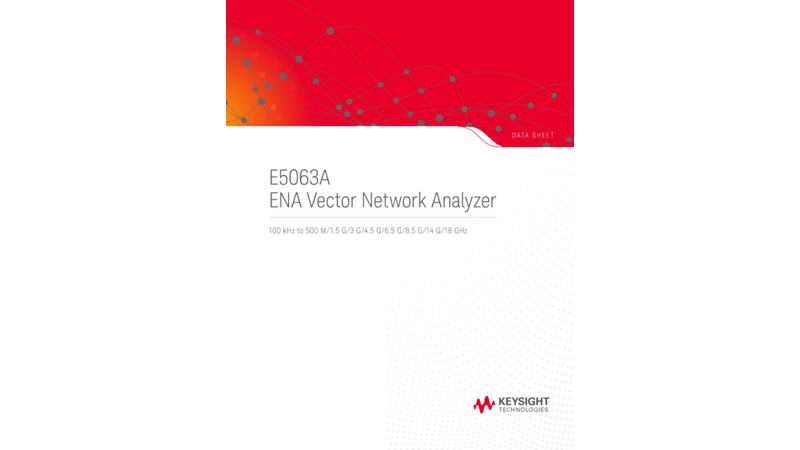 E5063A ENA Vector Network Analyzer | Keysight