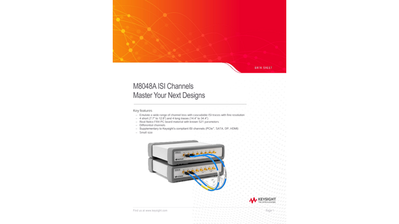 M8048A ISI Channels | Keysight