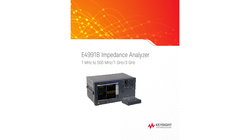 E4991B Impedance Analyzer, 1 MHz to 500 MHz/1 GHz/3 GHz | Keysight