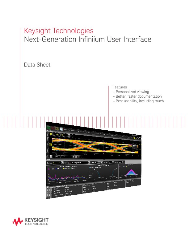 Next-Generation Infiniium User Interface PDF Asset Page | Keysight