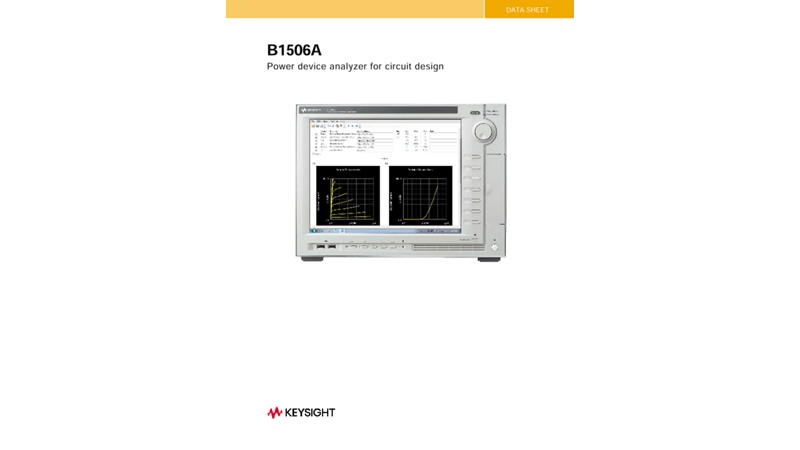 B1506A Power Device Analyzer / Curve Tracer for Circuit Design | Keysight