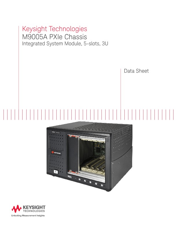 M9005A PXIe 5-slot chassis PDF Asset Page | Keysight