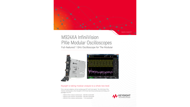 M924xA Modular PXIe Oscilloscopes | Keysight