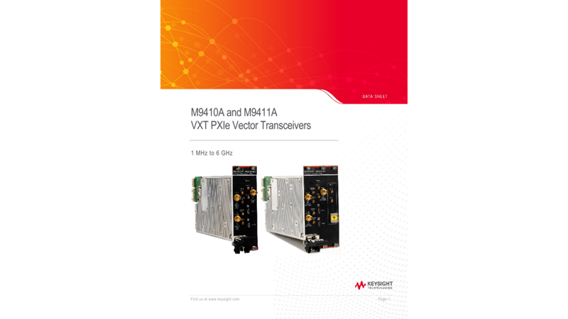 M9410A VXT PXI 벡터 트랜시버, 300 / 600 / 1200 MHz 대역폭 | Keysight