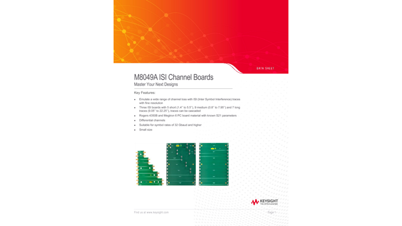 M8049A ISI Channel Boards | Keysight