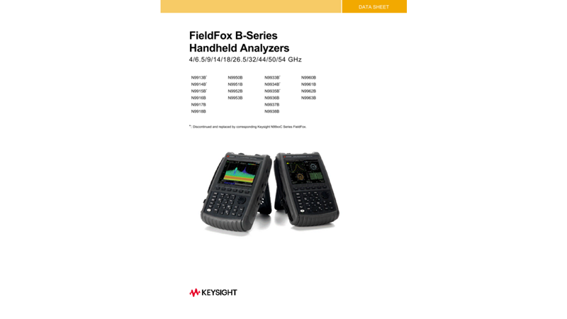 FieldFox Handheld RF and Microwave Analyzers | Keysight