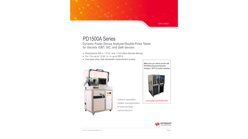 Dynamic Power Device Analyzer/Double Pulse Tester | Keysight