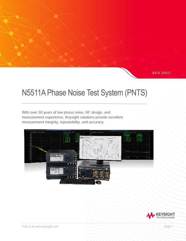 N5511A Phase Noise Test System (PNTS) PDF Asset Page | Keysight