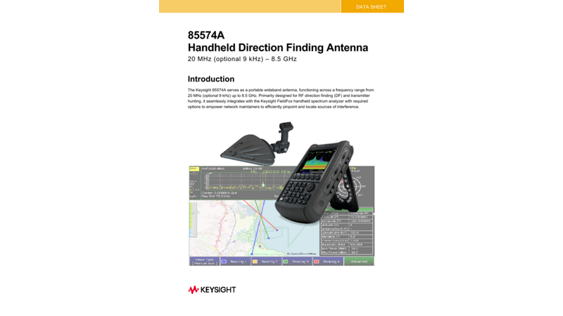 85574A Handheld Direction-Finding Antenna 20 MHz to 8.5 GHz | Keysight