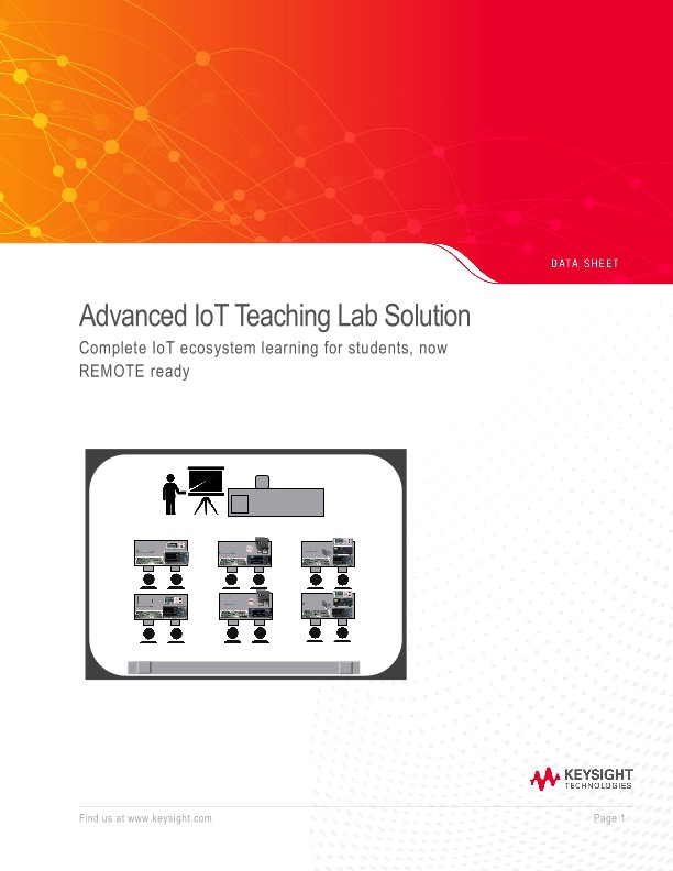 Advanced IoT Teaching Lab Solution PDF Asset Page | Keysight