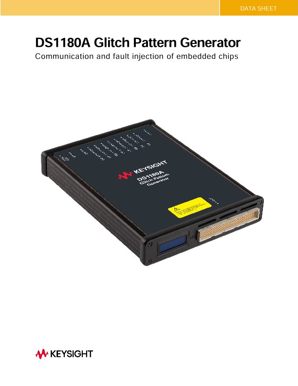 DS1180A Glitch Pattern Generator PDF Asset Page | Keysight