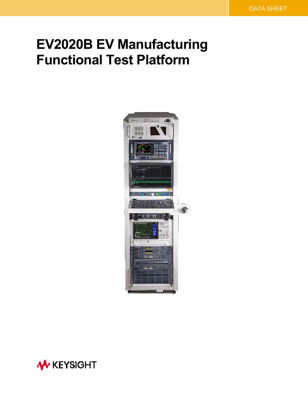 EV2020B EV Manufacturing Functional Test Platform PDF Asset Page | Keysight