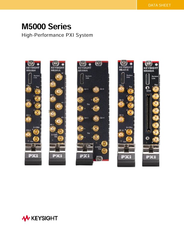 M5000 Series High-Performance PXI System PDF Asset Page | Keysight