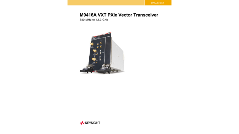M9416A VXT PXI Vector Transceiver, 380 MHz to 6/8/12 GHz | Keysight