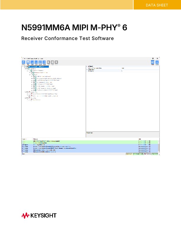 N5991MM6A MIPI M-PHY® 6 Receiver Conformance Test Software PDF Asset ...