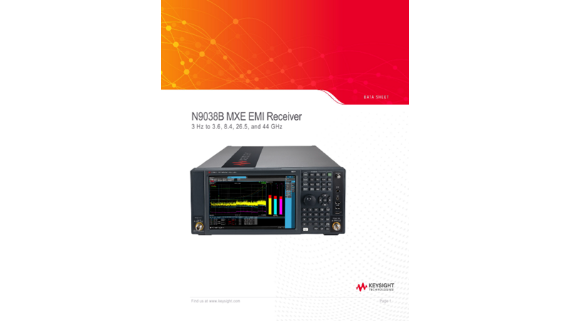 N9038B MXE EMI Test Receiver, 3 Hz to 44 GHz | Keysight