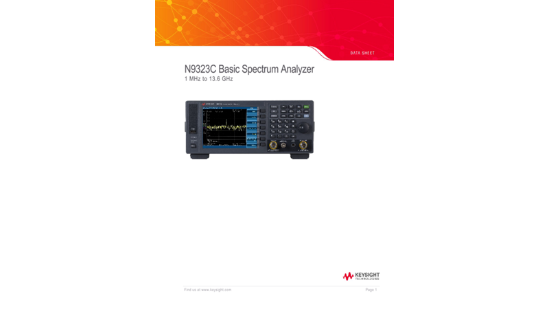 N9323C Basic Spectrum Analyzer (BSA) | Keysight