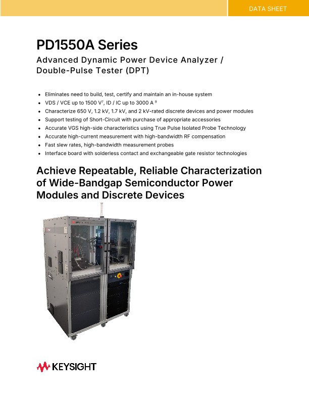 PD1550A Series PDF Asset Page | Keysight