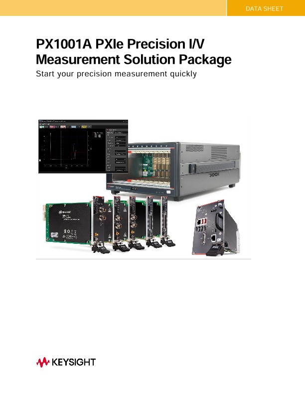 PX1001A PXIe Precision I/V Measurement Solution Package PDF Asset Page ...