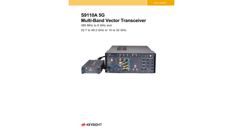 S9110A 5G Multiband Vector Transceiver | Keysight