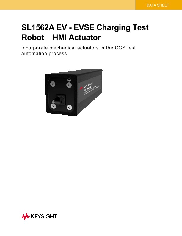 SL1562A EV - EVSE Charging Test Robot – HMI Actuator PDF Asset Page ...