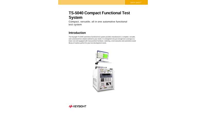 E2230C TS-5040 Compact Functional Test System | Keysight