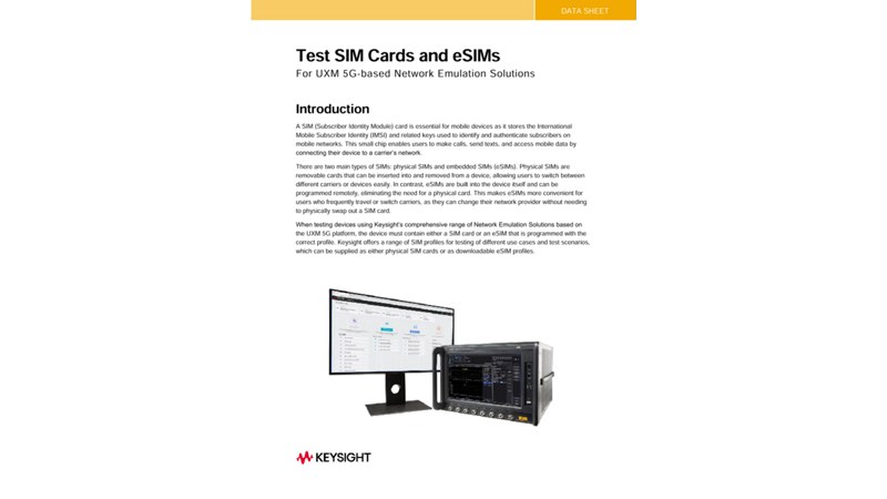 E7515W UXM Wireless Connectivity Test Platform | Keysight