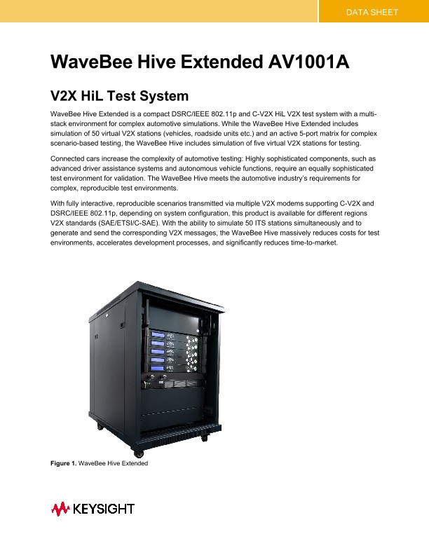 WaveBee Hive Extended PDF Asset Page | Keysight