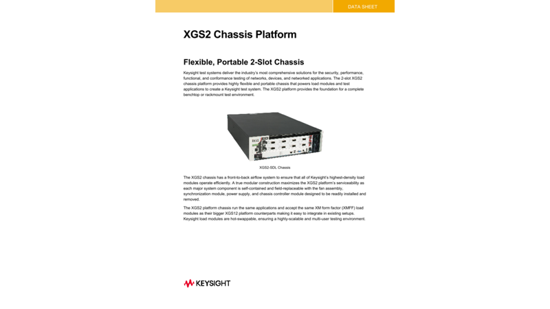 XGS2 Chassis Platform | Keysight