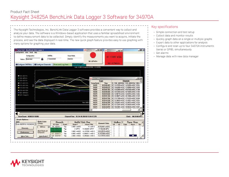 34825A BenchLink Data Logger 3 Software for 34970A PDF Asset Page ...