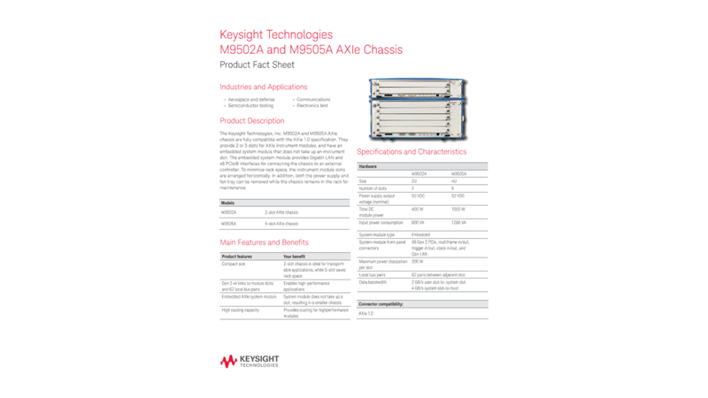 M9505A AXIe 5-Slot Chassis | Keysight