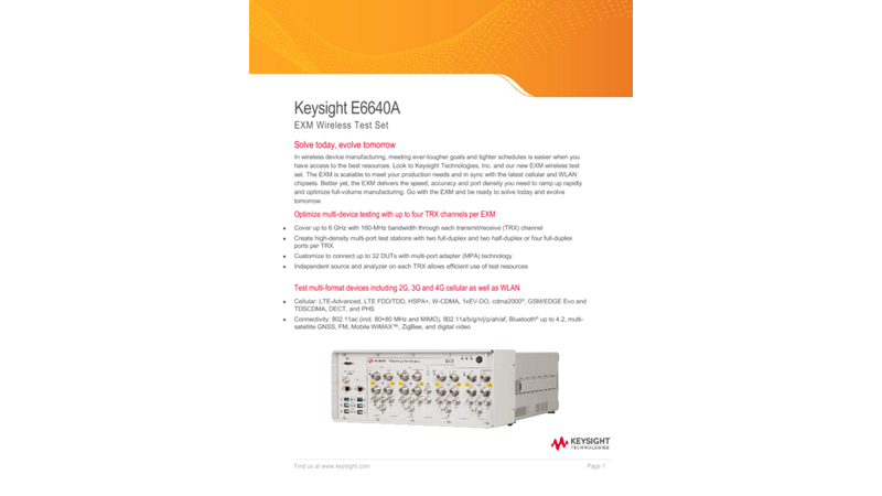 Wireless Test Set | Keysight