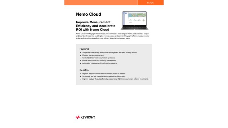 Nemo Cloud Remote Management Solution | Keysight