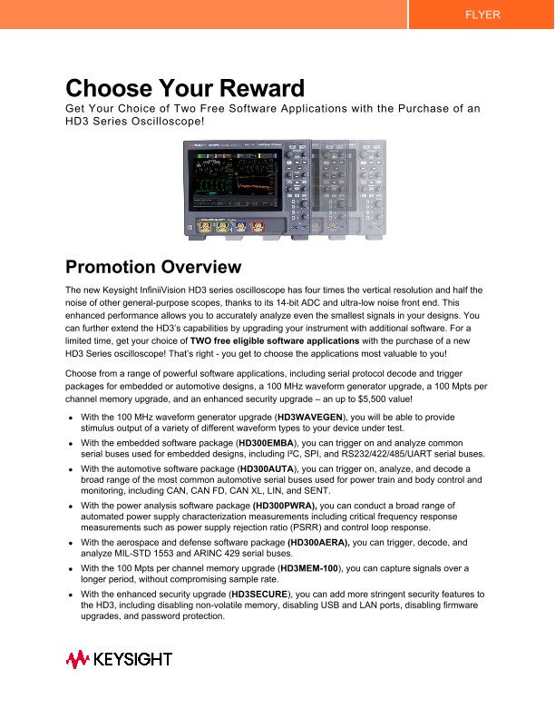 Choose Your Reward PDF Asset Page | Keysight