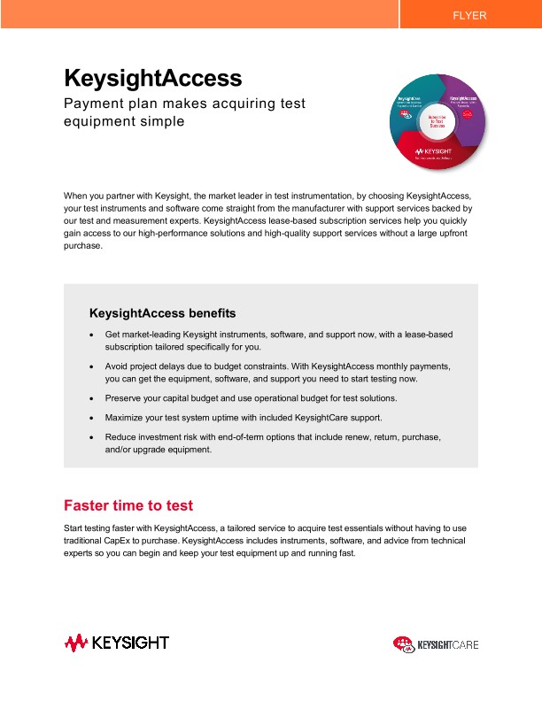 KeysightAccess – Subscribe to Test Success PDF Asset Page | Keysight