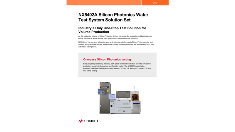 NX5402A Silicon Photonics Wafer Test System | Keysight