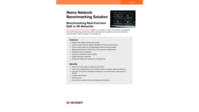 Nemo Network Benchmarking Solution | Keysight