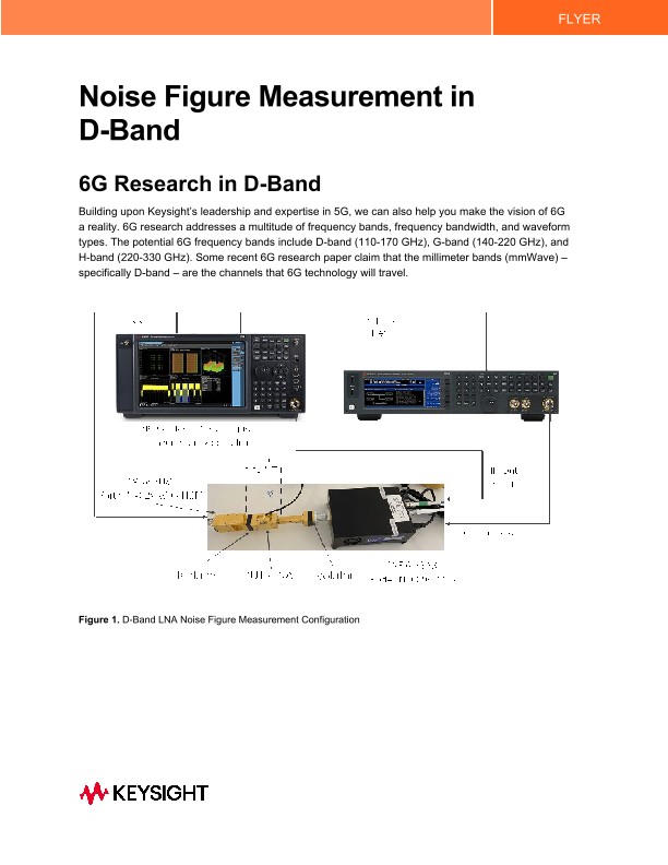 Noise Figure Measurement in D-Band PDF Asset Page | Keysight