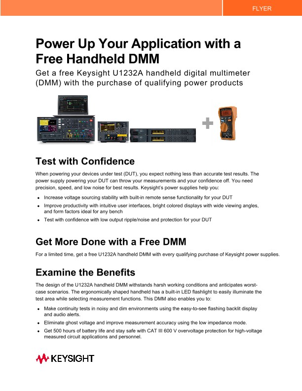 Power Up Your Application with a Free Handheld DMM PDF Asset Page ...