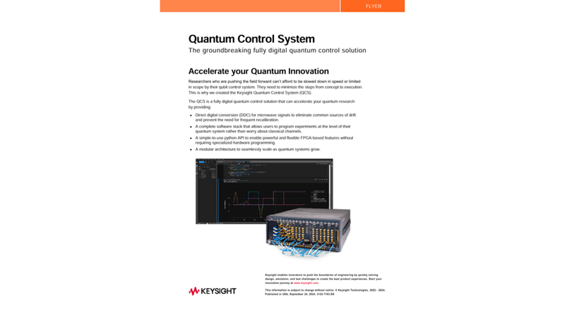 Quantum Control System | Keysight