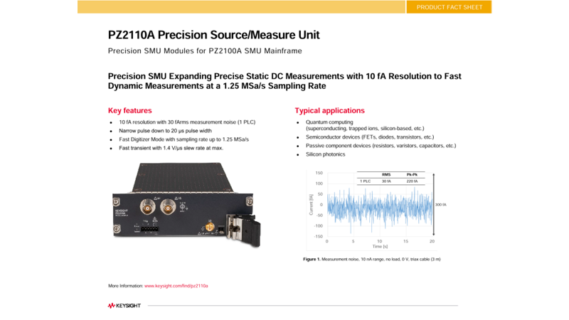 PZ2100 Series High-Channel Density Precision SMU | Keysight