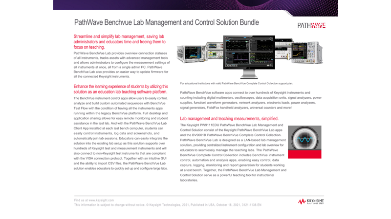 PathWave Lab Management and Control | Keysight