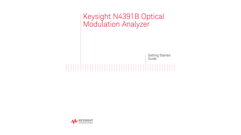 N4391C Optical Modulation Analyzer | Keysight