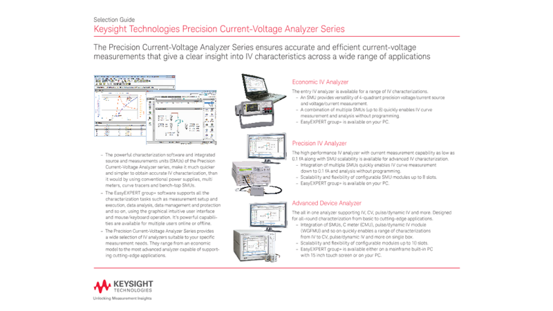 Source / Measure Units | Keysight