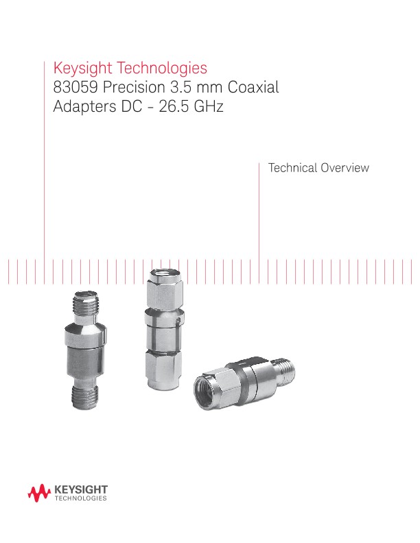 83059 Precision 3.5 mm Coaxial Adapters PDF Asset Page | Keysight