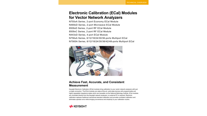 N7551A Electronic Calibration Module (ECal), DC-6.5 GHz, 2-Port | Keysight
