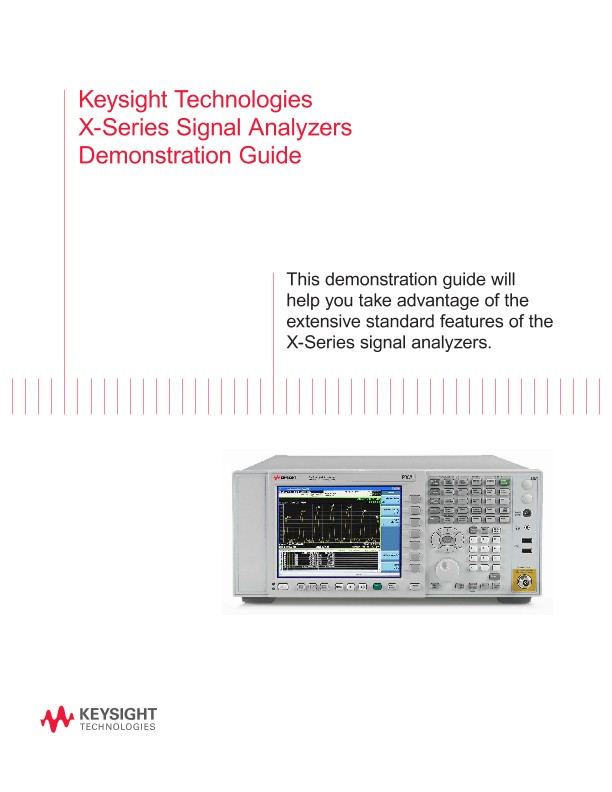 X-Series Signal Analyzers – Demonstration Guide PDF Asset Page | Keysight